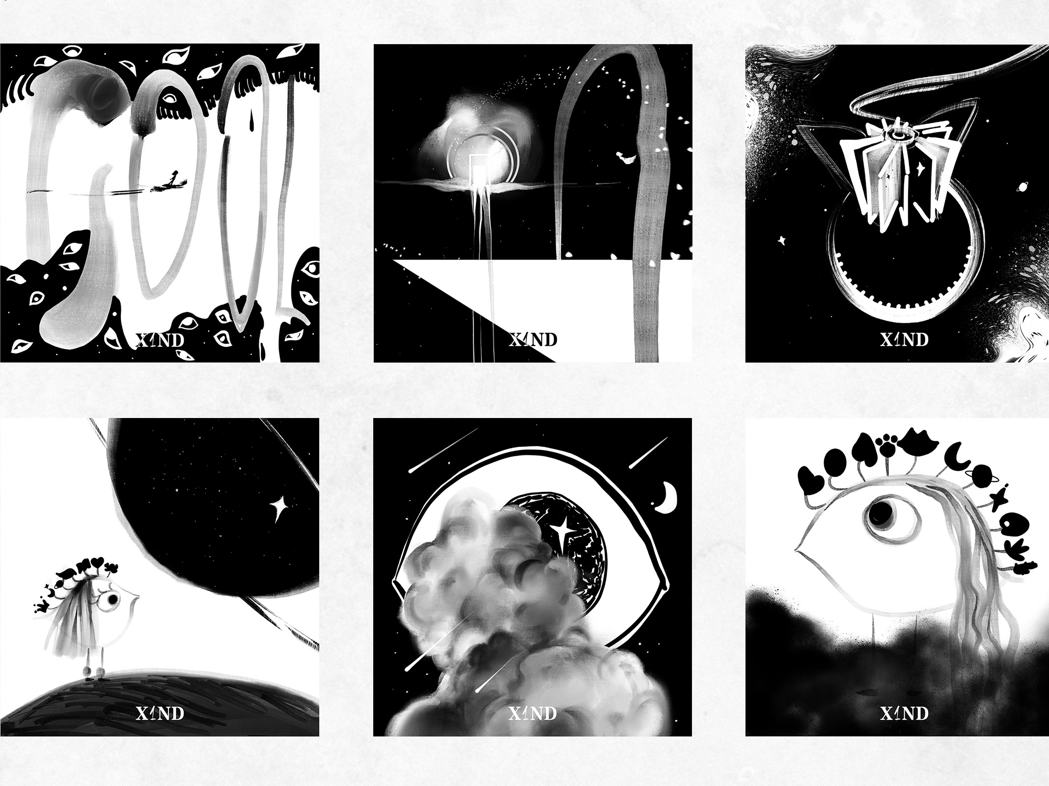 黑白空间遐想_X1ND鑫地-站酷ZCOOL