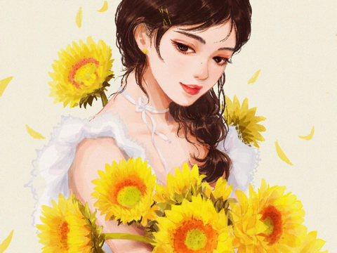 【花语】iPad原创插画系列第一弹！_蛋包饭JoZ-站酷ZCOOL