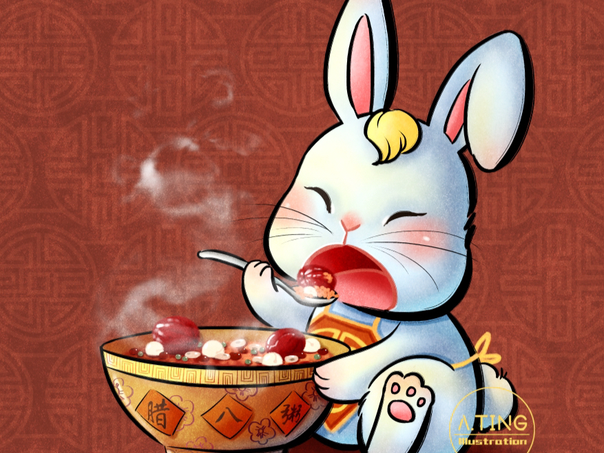 兔年年俗插画_紫汐A.TING-站酷ZCOOL
