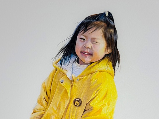 彩铅画《我的女儿》5_樊晓闻xiaoW-站酷ZCOOL