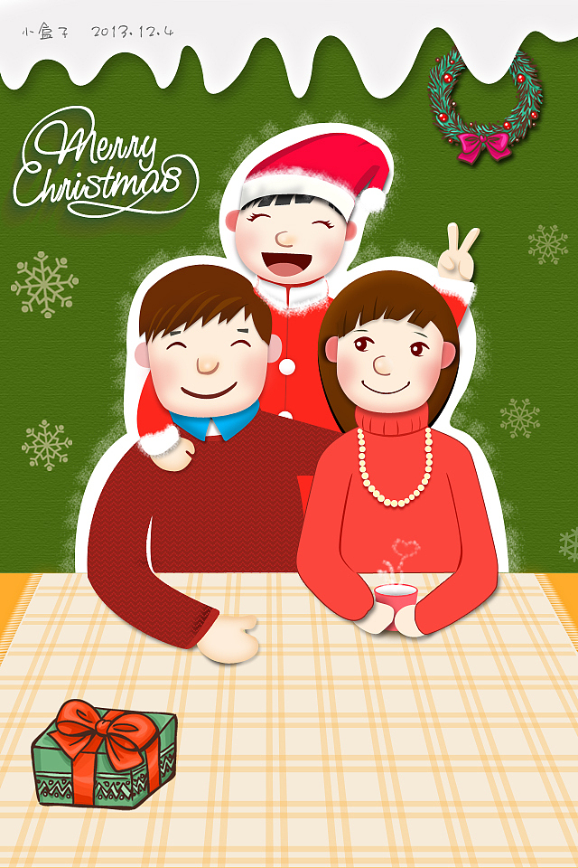 幸福一家三口_小盒子Helen-站酷ZCOOL