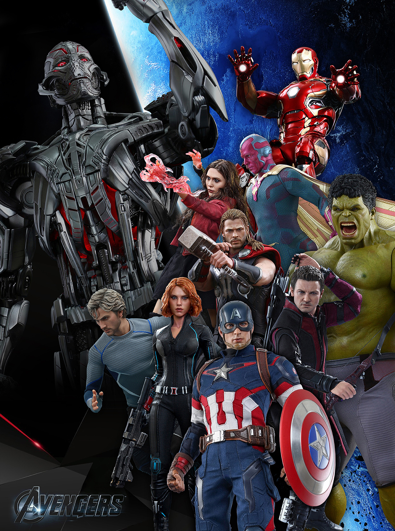 漫威手办海报（钢铁侠系列和复仇者联盟）-专为亿次元商城制作|平面|海报|Twice13 - 原创作品 - 站酷 (ZCOOL)