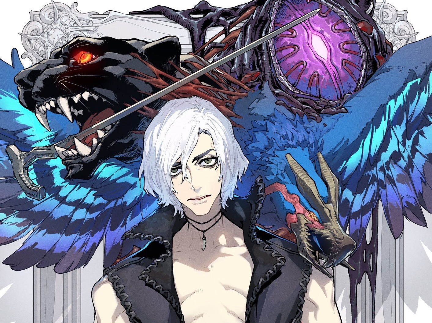 Devil May Cry 5二次元同人V_爆肝毒瘤-站酷ZCOOL