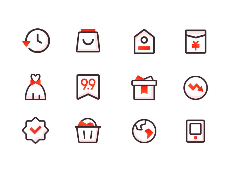 Icon练习作品_Lucy_小R-站酷ZCOOL