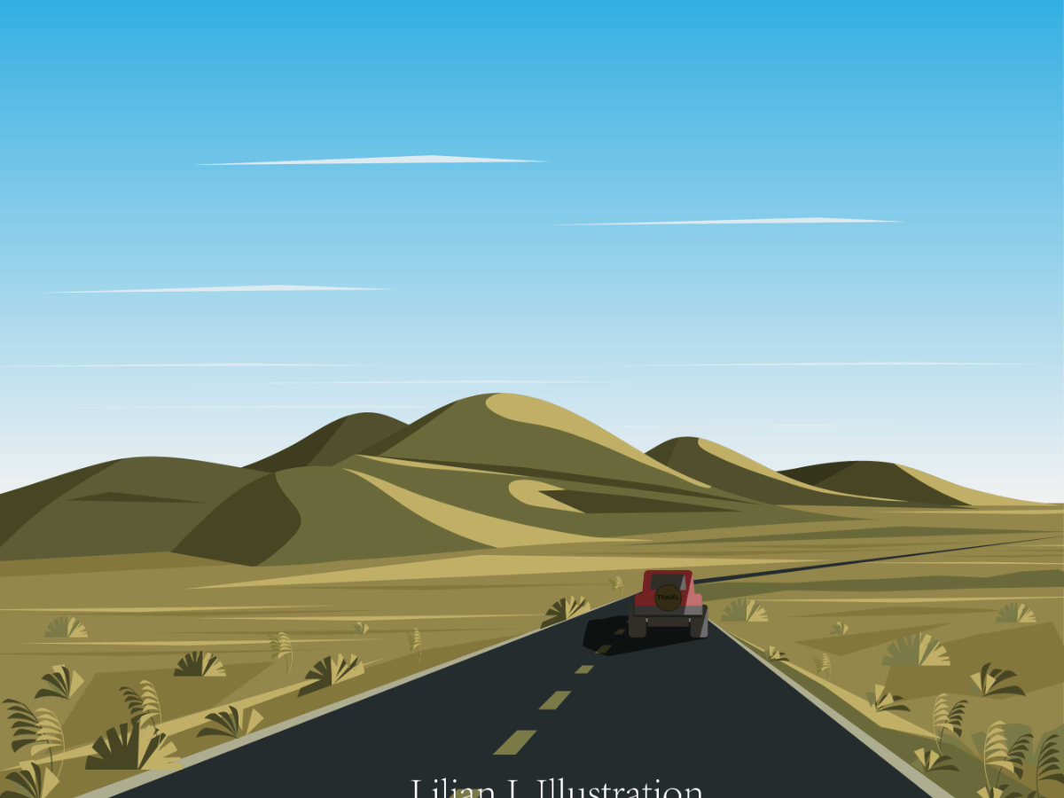 扁平风旅行风景_Lilian莉莉安啊-站酷ZCOOL