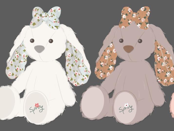 乐莎兔-60CM_蓝白玩偶旗舰-站酷ZCOOL