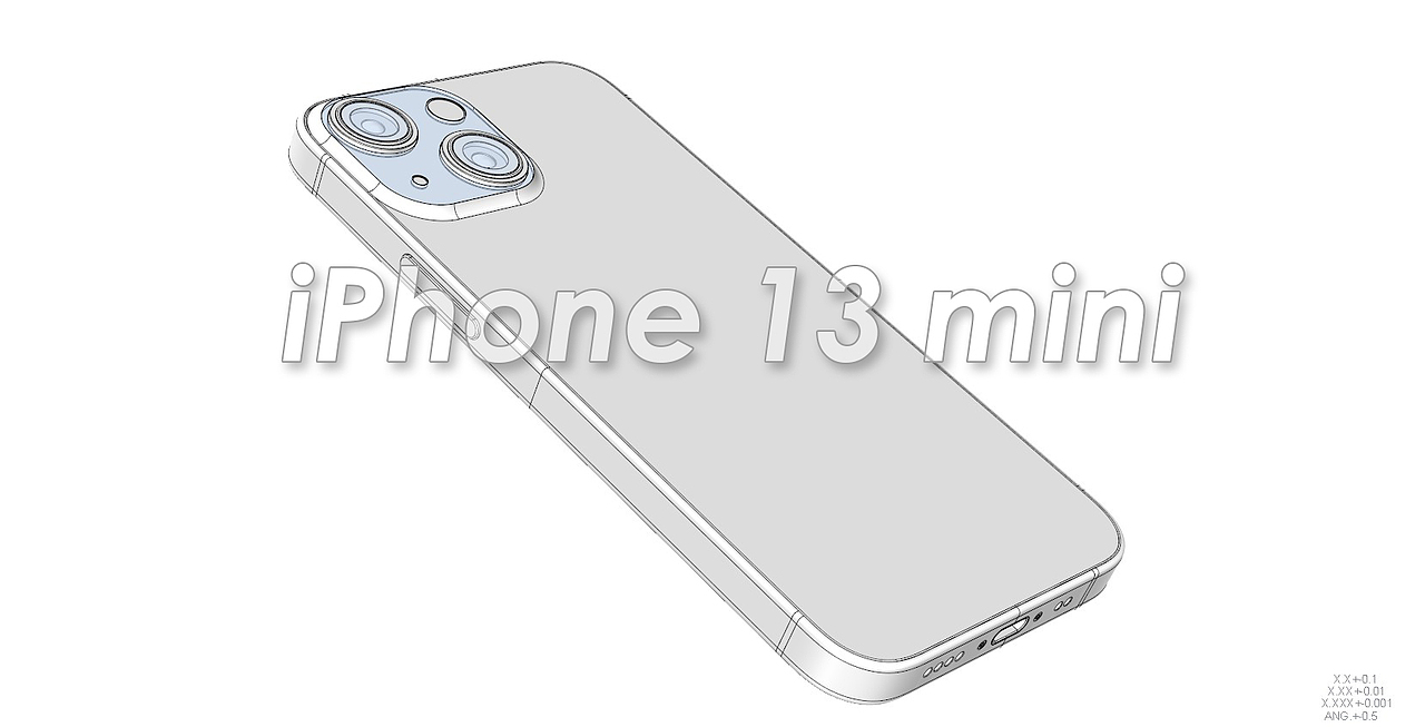 iPhone 13 系列（依据官方图纸）手机 3D模型_3D模型-站酷ZCOOL