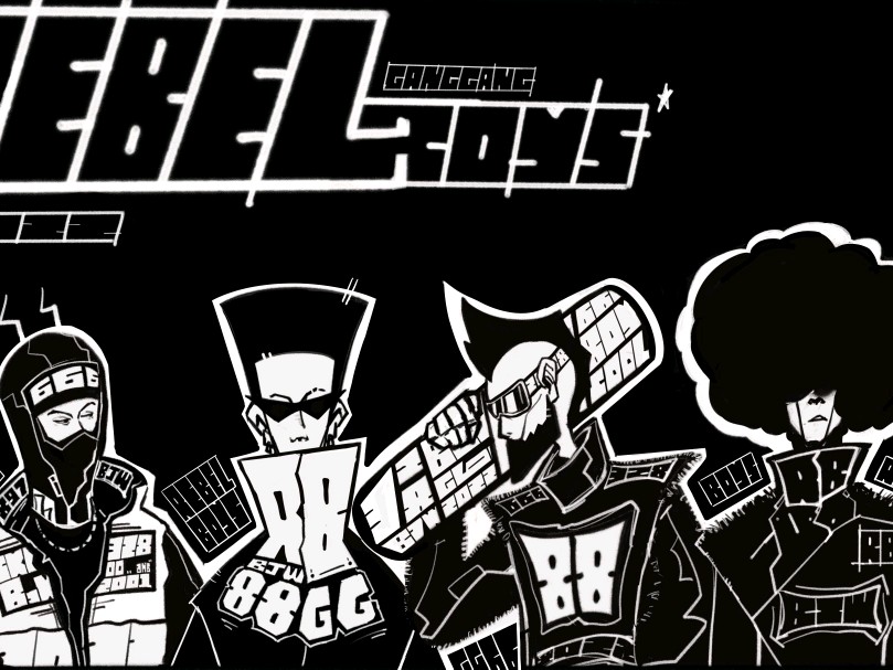 Rebel Boys 叛逆男孩塗鴉_lilwei-站酷ZCOOL