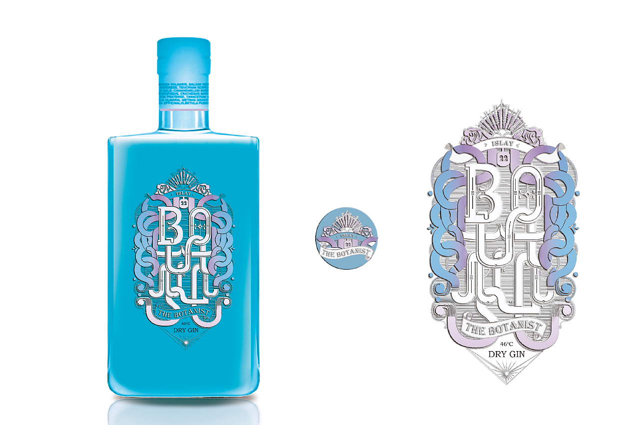 包装设计 - The Botanist Islay Dry Gin 植物学家干金酒 -法国ECV学院|平面|包装|法国ECV学院_原创作品-站 ...