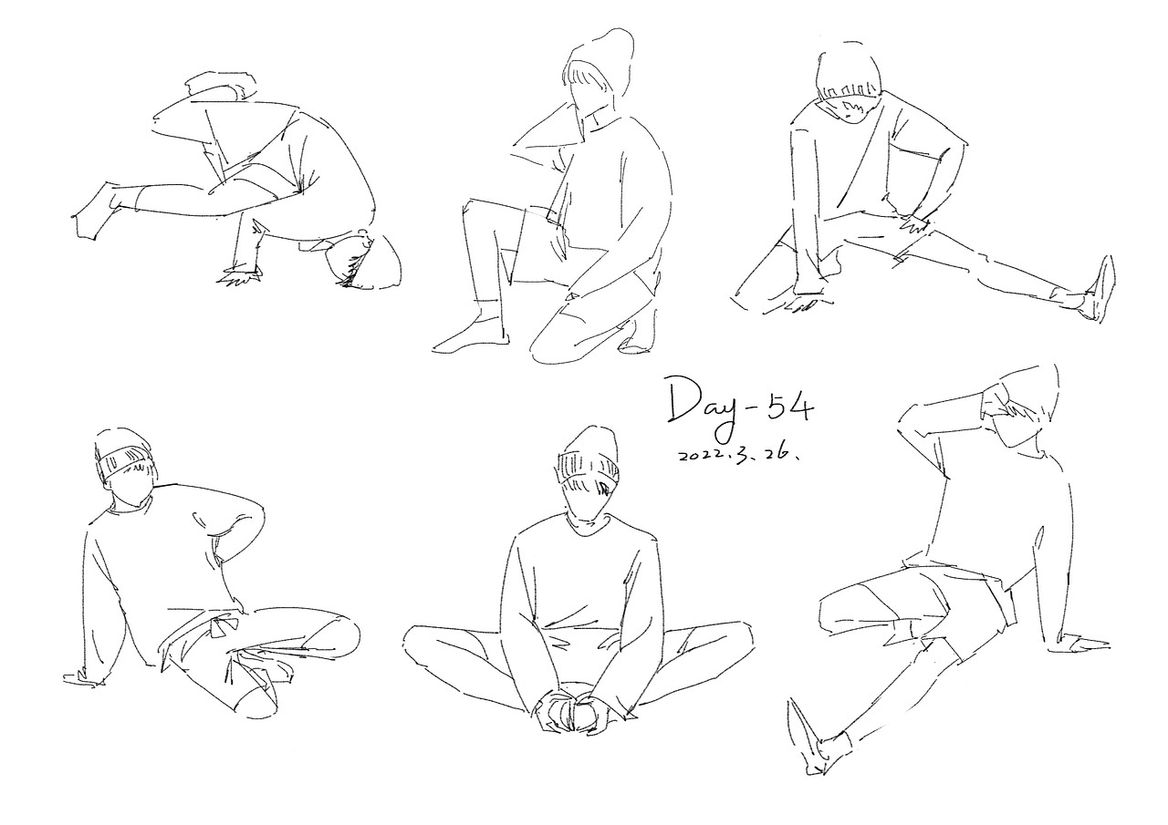 #速写60天挑战赛# day54_懒懒小兔蹄子-站酷ZCOOL