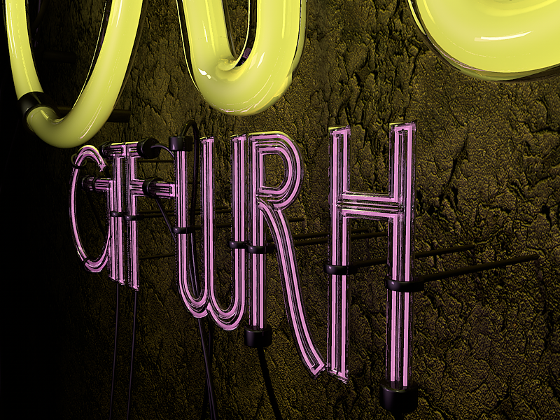 C4D 霓虹灯 练习_ruohong329-站酷ZCOOL