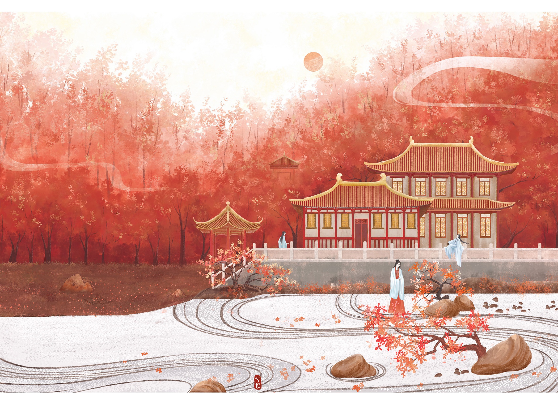 红叶山庄_寂阳JIYANG-站酷ZCOOL