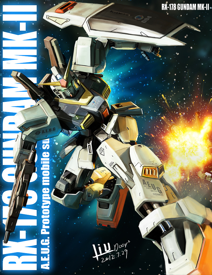 Zate & MK-II 高达 临摹 + 杰刚实验型 设计_DoorDoor-站酷ZCOOL