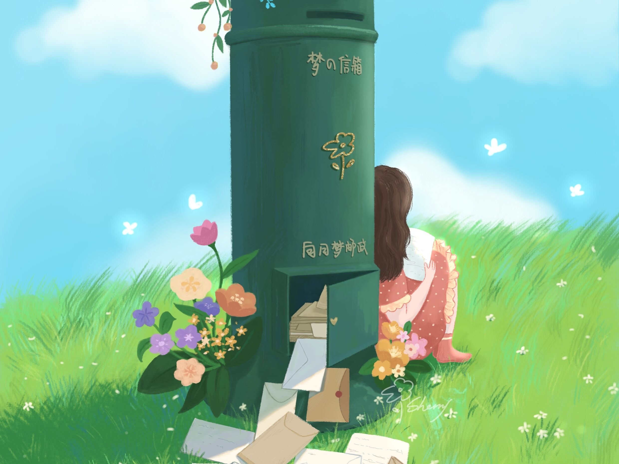 梦的邮箱【内附绘画过程】_Sherry白日梦-站酷ZCOOL