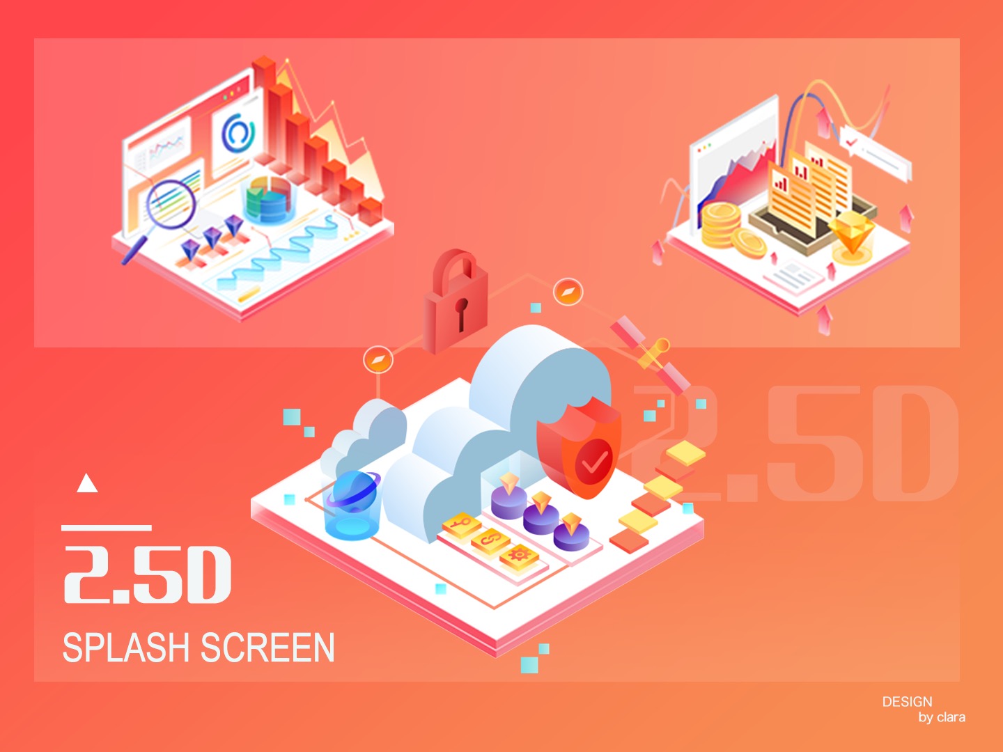 2.5D启动页（金融APP）_老夫酱-站酷ZCOOL