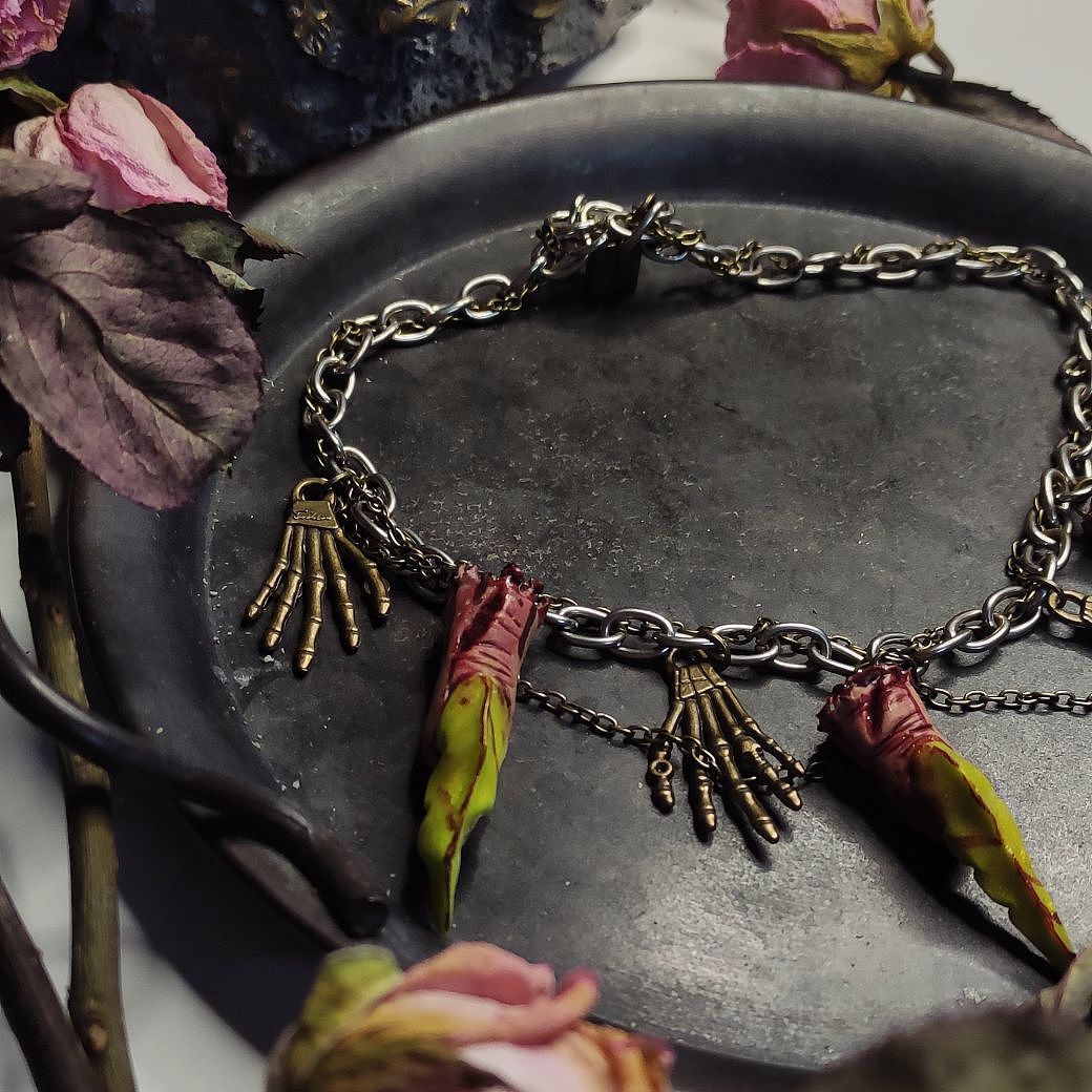 手工粘土DIY金属项链_画画的勺子-站酷ZCOOL