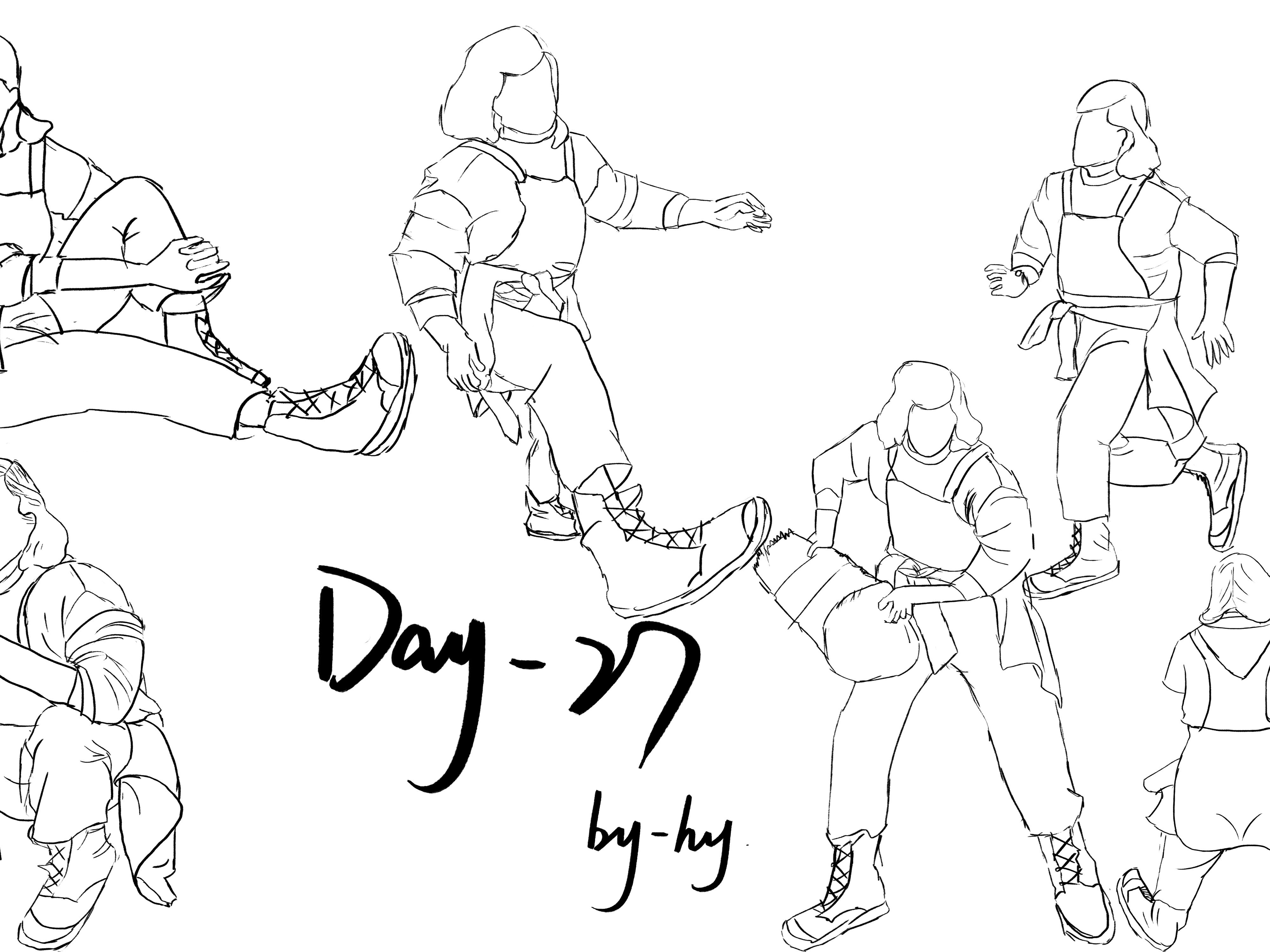 #速写60天挑战赛#Day27@速写班长_咸鱼干设计-站酷ZCOOL