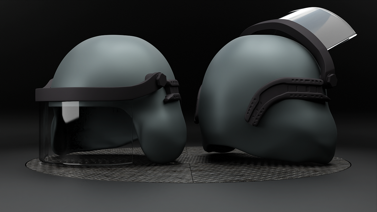 旧模新渲 ┧GSG9头盔_果子露喷泉-站酷ZCOOL