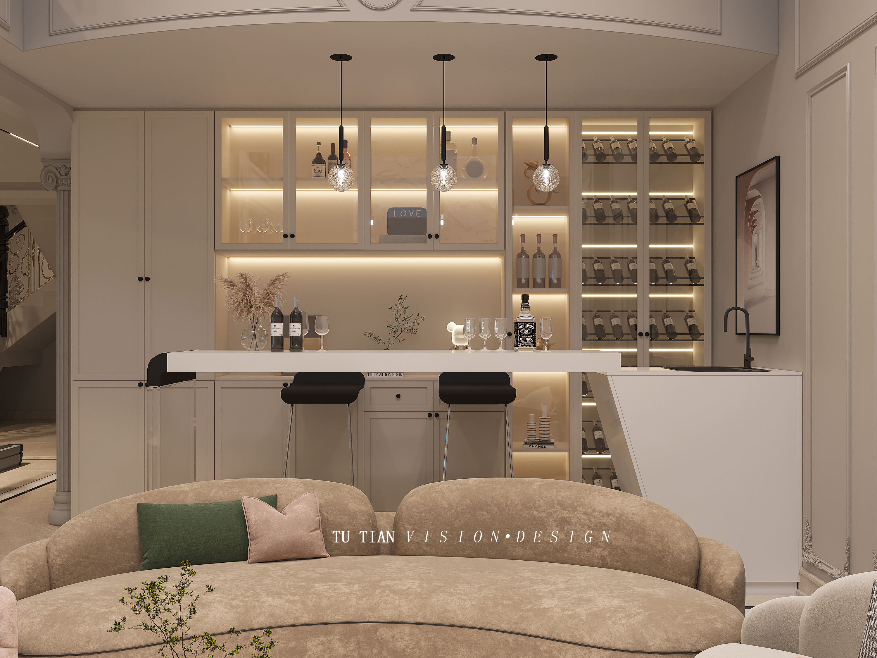 TU TIAN|法式挑空别墅~_图天设计-站酷ZCOOL