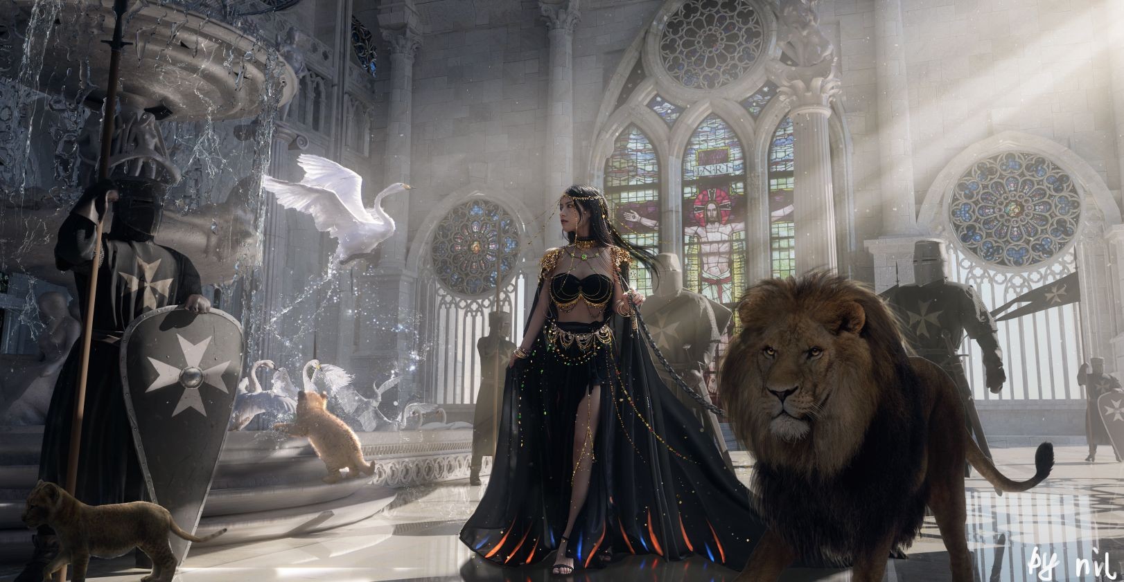 鬼刀风铃公主cos（blender+ps工作流程）_凌夏凌-站酷ZCOOL