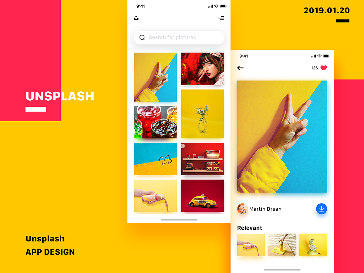 Unsplash移动端App界面设计_小狮妹Mu-站酷ZCOOL