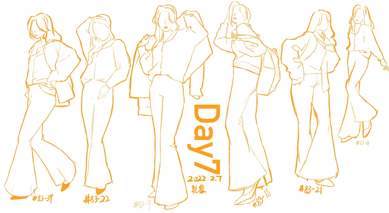 #速写60天挑战赛# @速写班长 day7_乾黎-站酷ZCOOL