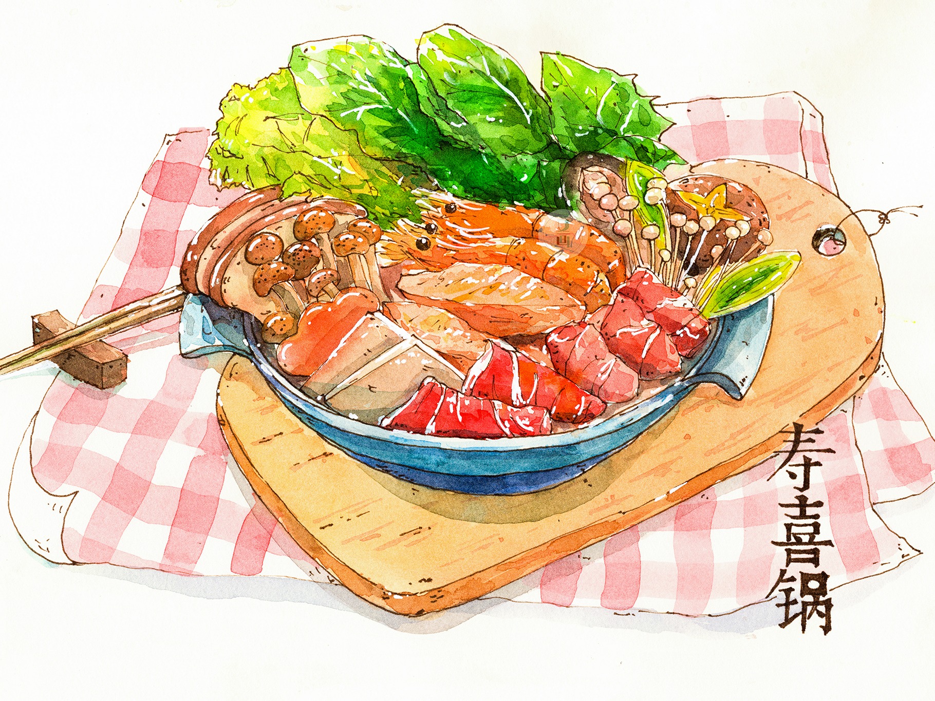 水彩美食_又画-站酷ZCOOL