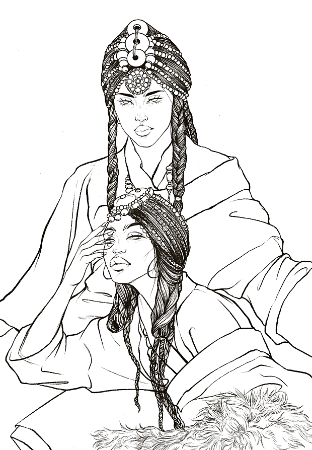 Procreate｜藏族女孩陆九卯 站酷zcool