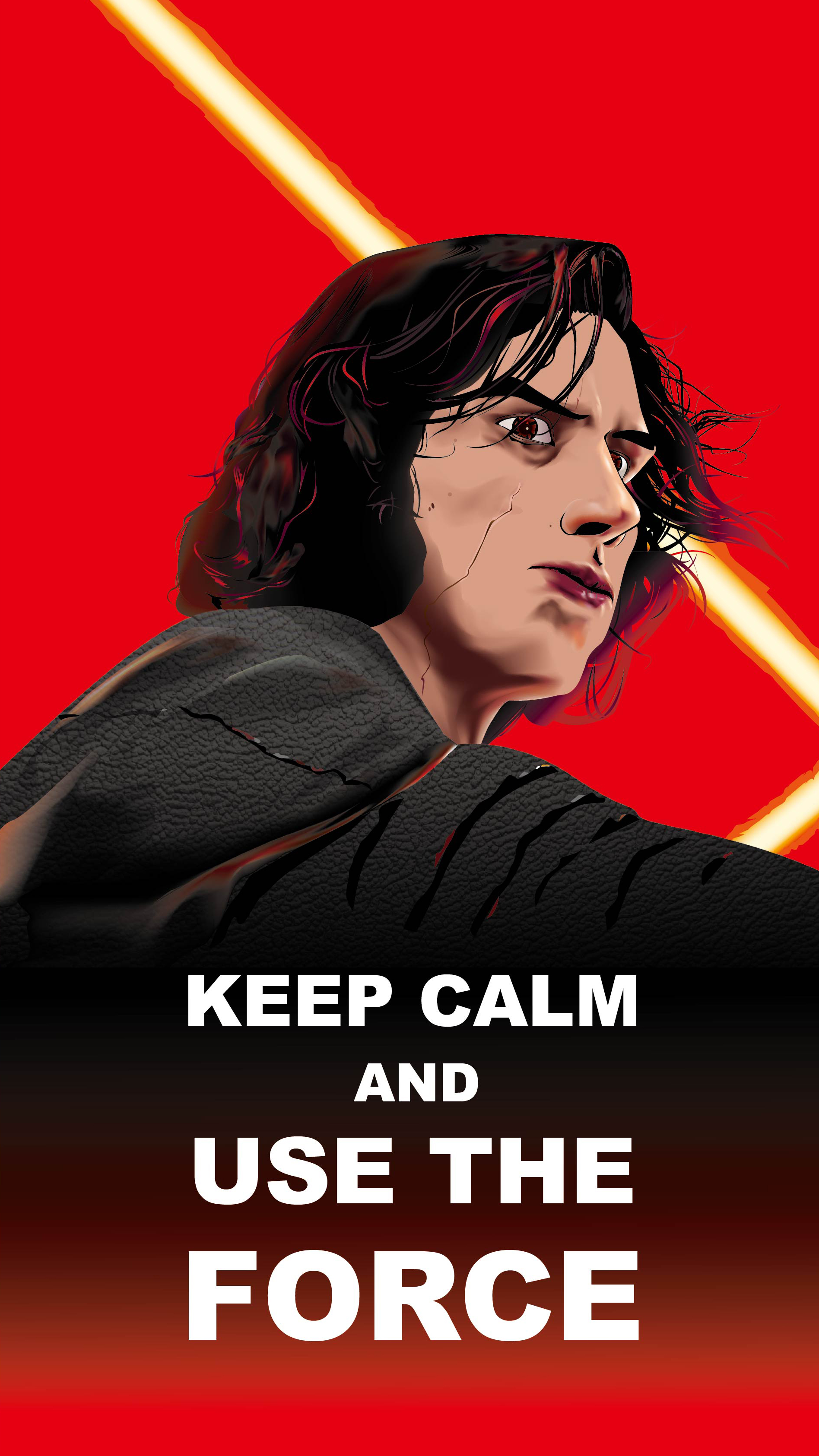 Kylo Ren Keep Calm and Use the Forth_viviflower-站酷ZCOOL
