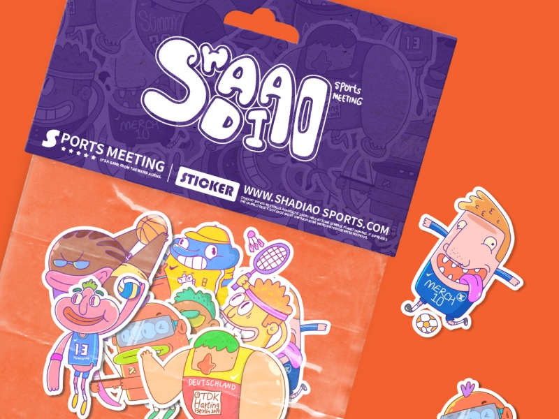 SHADIAO SPORTS MEETING (沙雕运动会)_石神大叔Rega-站酷ZCOOL
