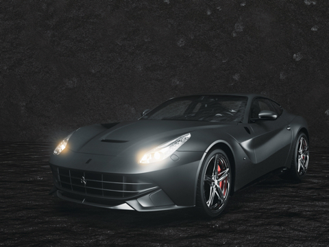 c4d rs 车漆材质渲染练习_LAUJANE-站酷ZCOOL