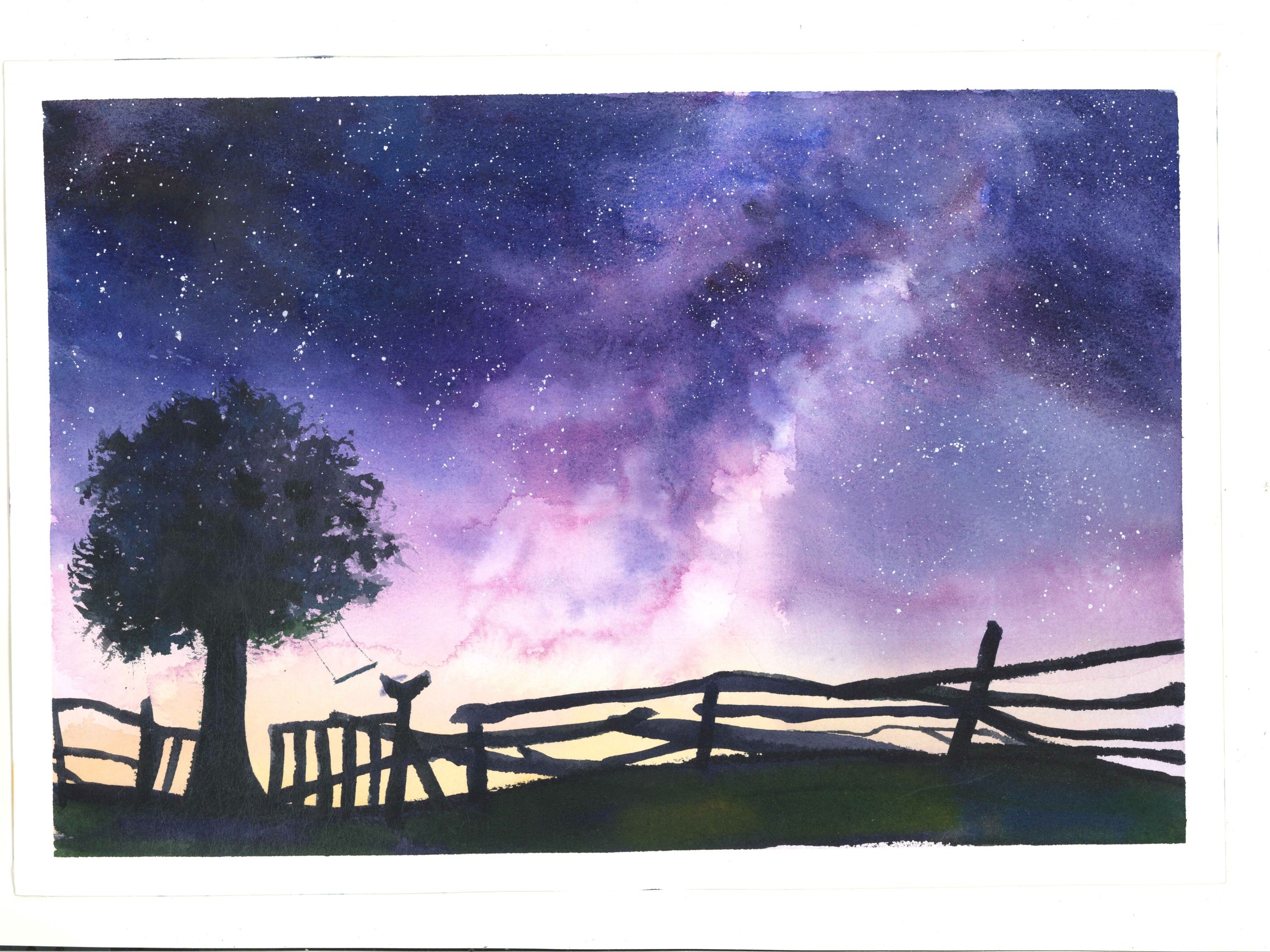 轻音：白卉水彩_轻音白卉一-站酷ZCOOL