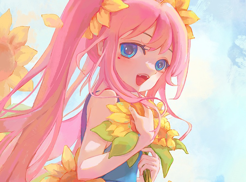 向日葵女孩_马奔奔BoBo-站酷ZCOOL