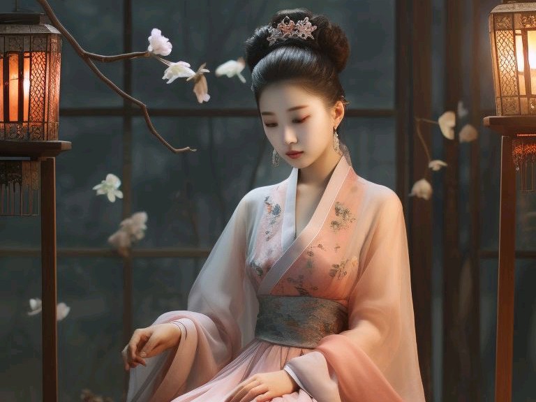 Ai古风美女_紫依yi-站酷ZCOOL