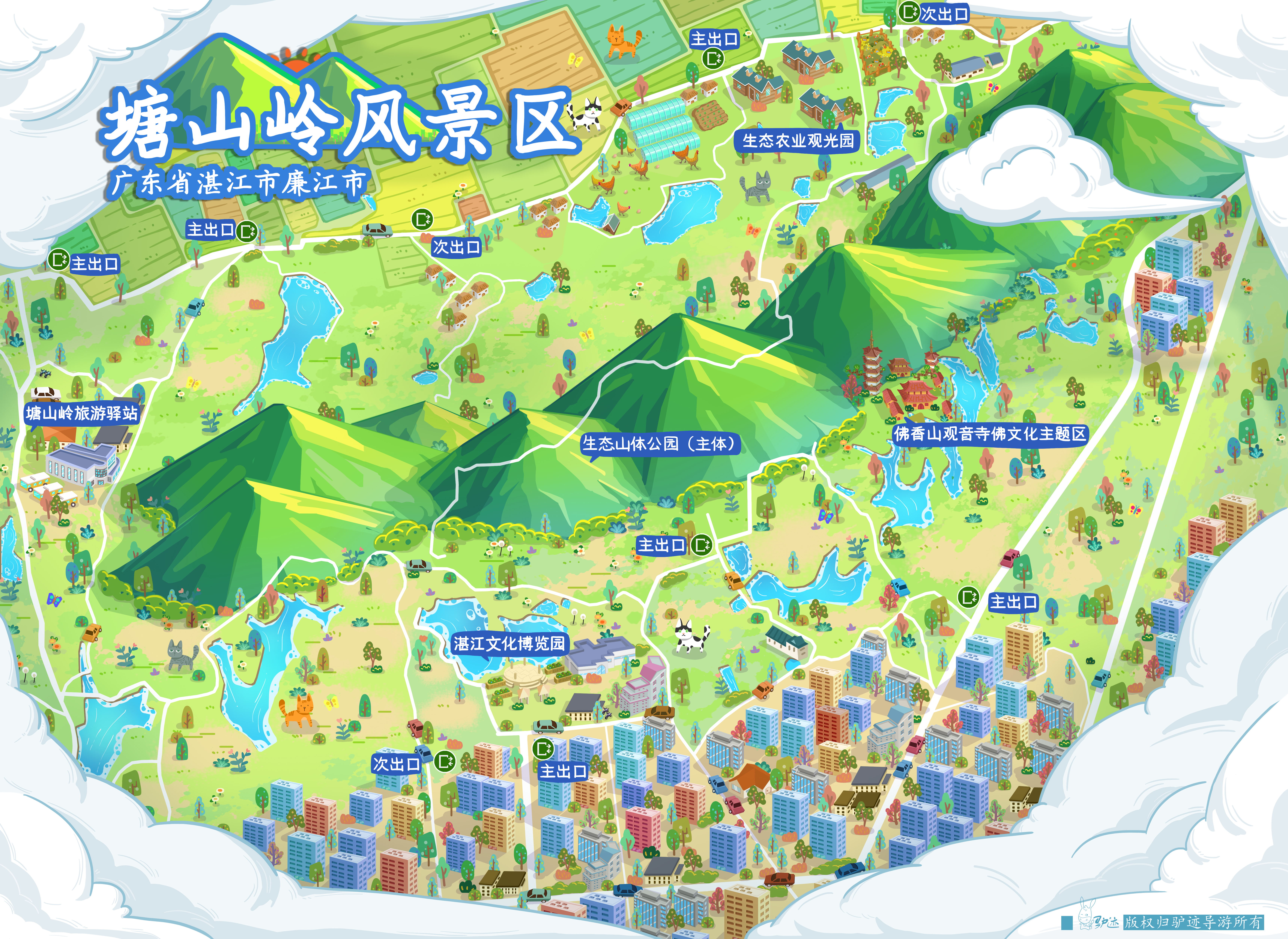 19年画的一些手绘地图_pandalao-站酷ZCOOL