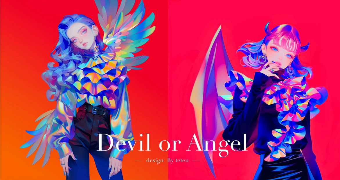 Devil or angel_tete爱画画-站酷ZCOOL