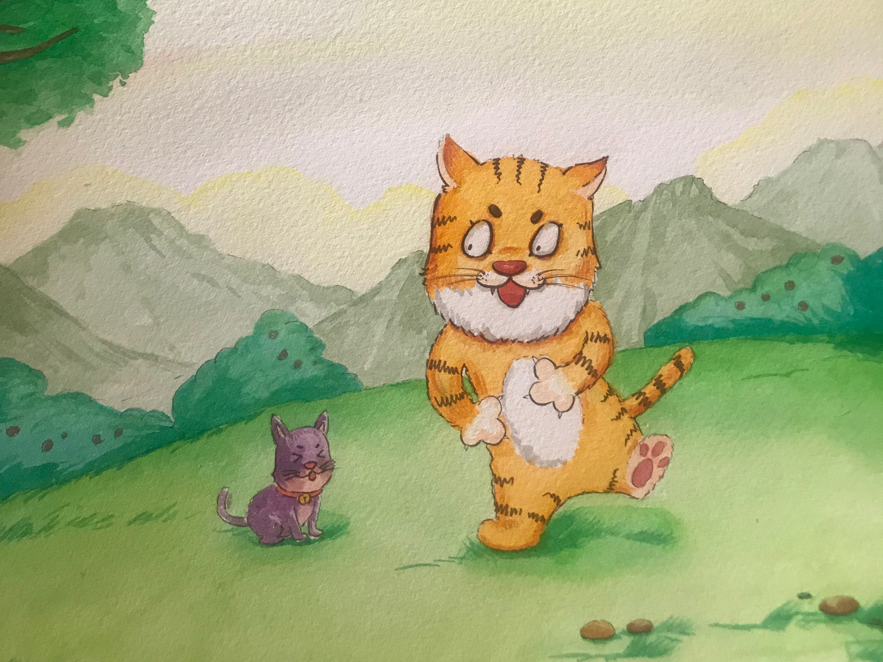 儿童水彩绘本_知辰Artistry-站酷ZCOOL