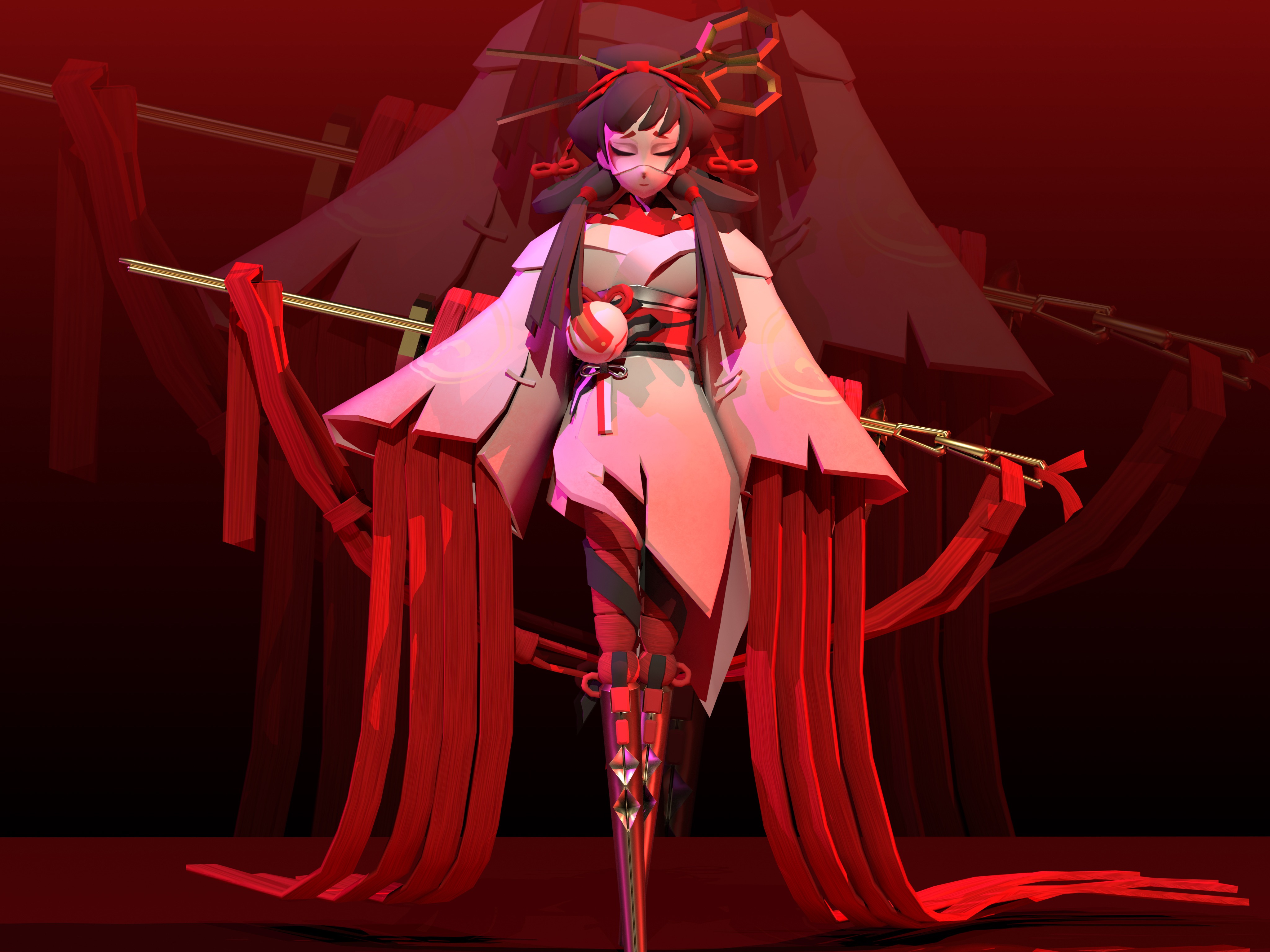 3D手绘角色（阴阳师）_土豆YUDOU-站酷ZCOOL