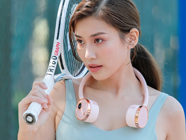 乐乐多 数显挂脖风扇_1M视觉-站酷ZCOOL