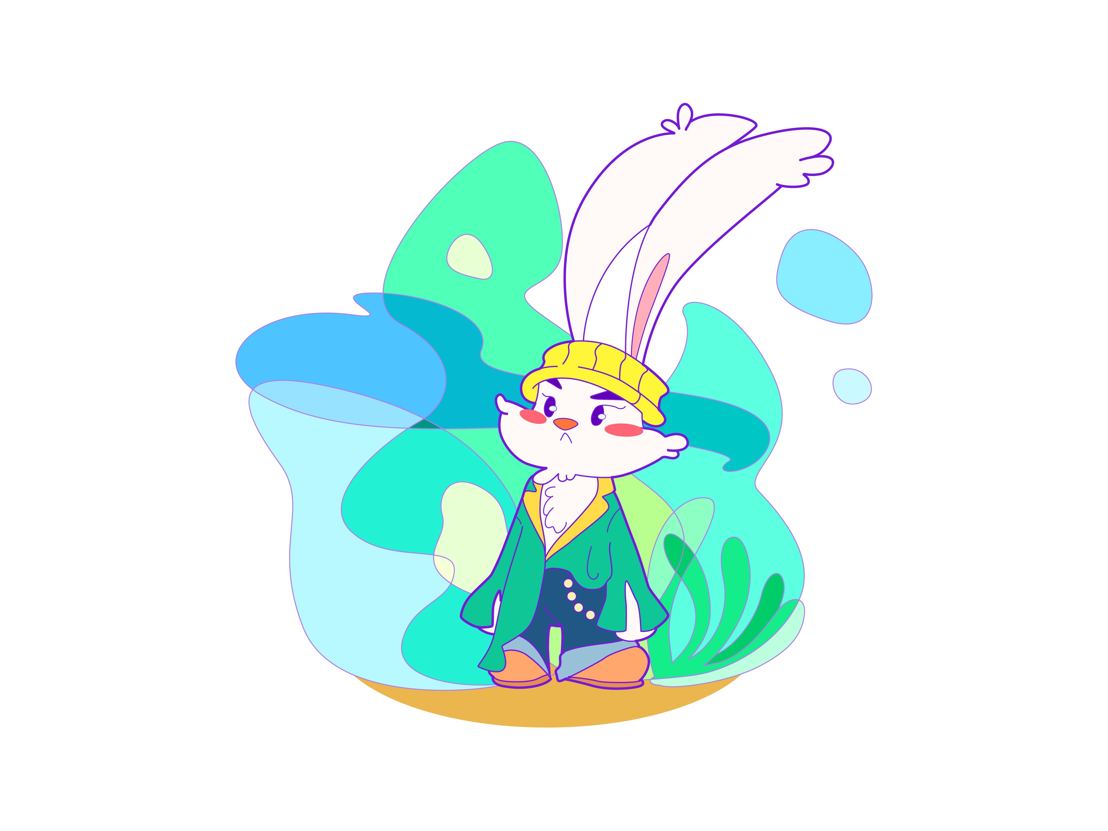 tutoo兔子王国（人物插画练习01）_Z_ziyi-站酷ZCOOL