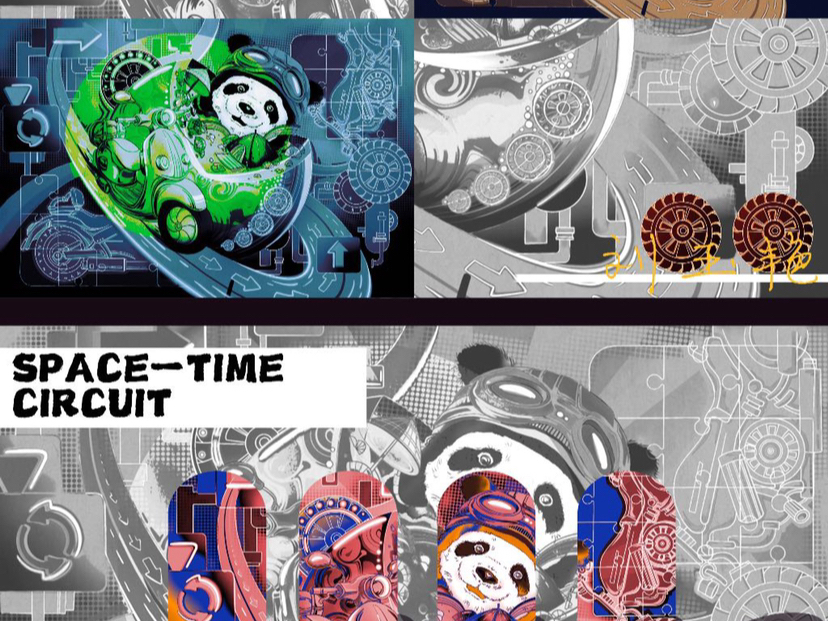 space-time panda_刘小艳儿-站酷ZCOOL
