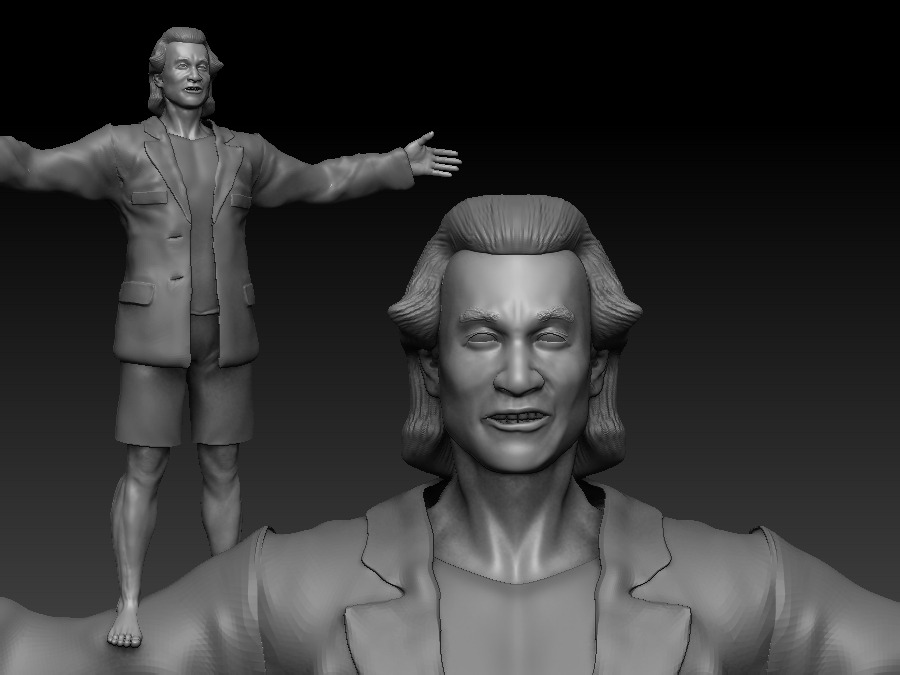 初学时候 一组人物建模 _cg3d虫-站酷ZCOOL