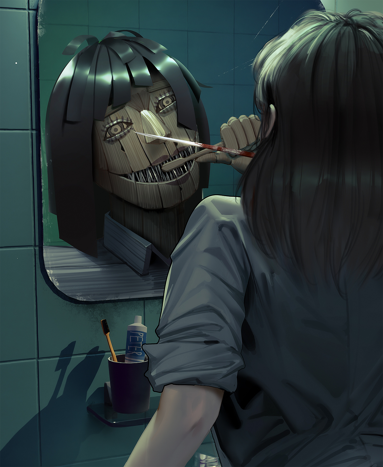 编号：收容物393——镜中木偶_Peter肖吉-站酷ZCOOL