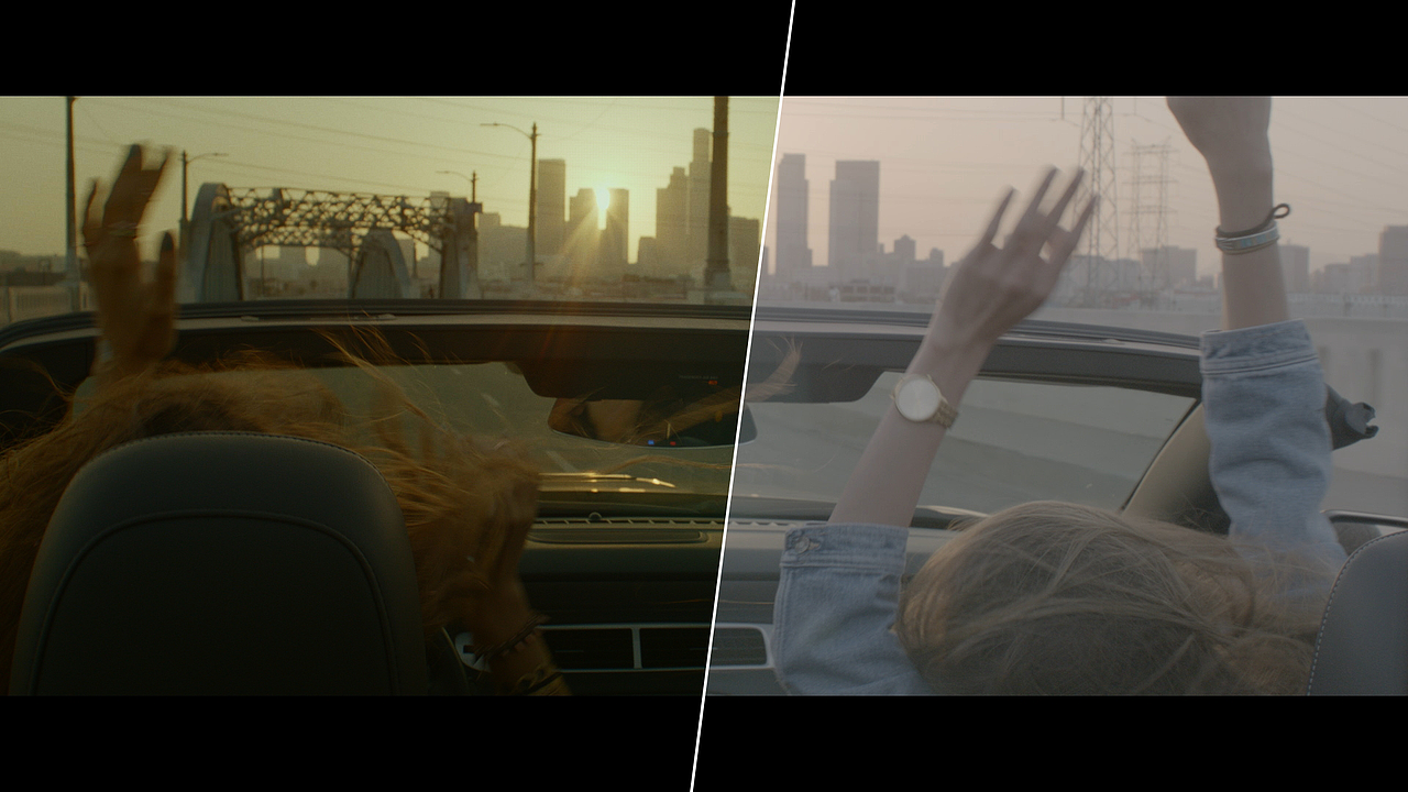 达芬奇调色电影感烟雾人物质感分屏展示_ZOE_Colorist-站酷ZCOOL