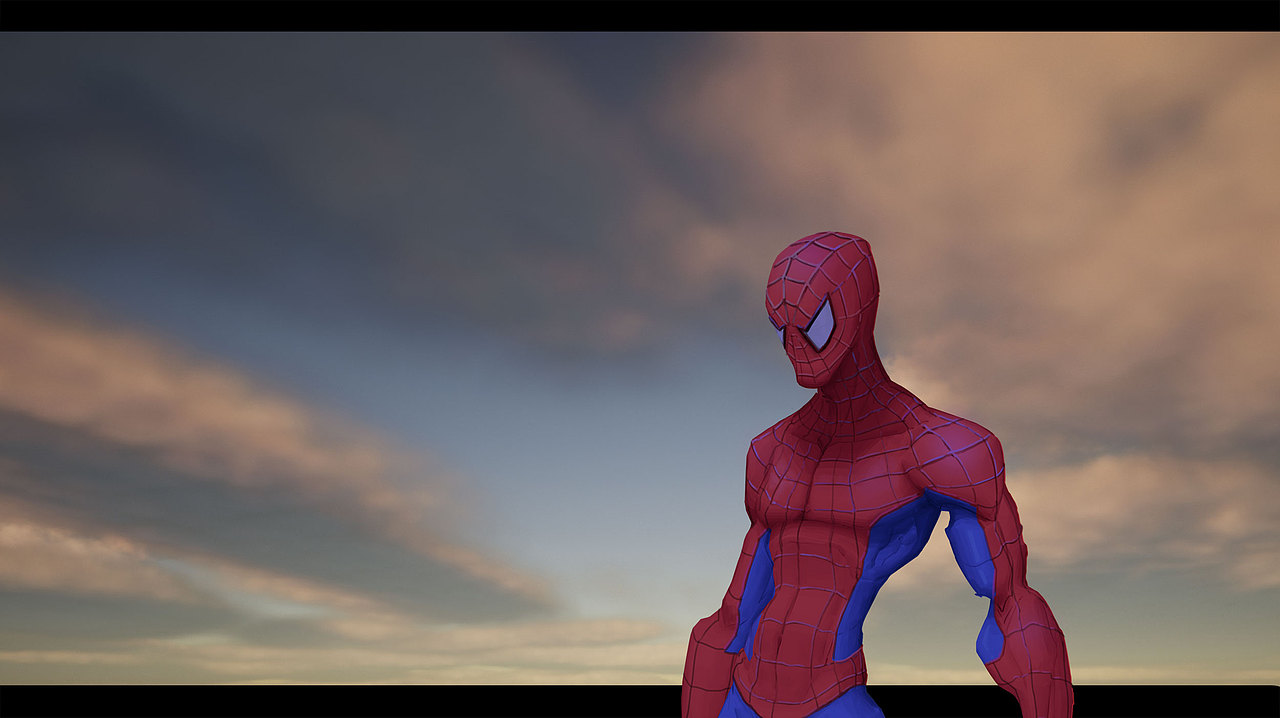 ao画法 白石膏画法 的一个步骤过程_战神3-站酷ZCOOL