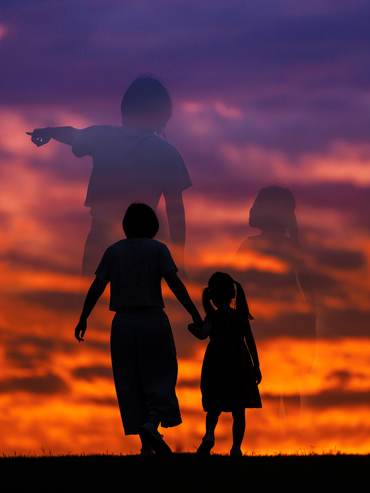 晚霞剪影_翩翩_peng-站酷ZCOOL