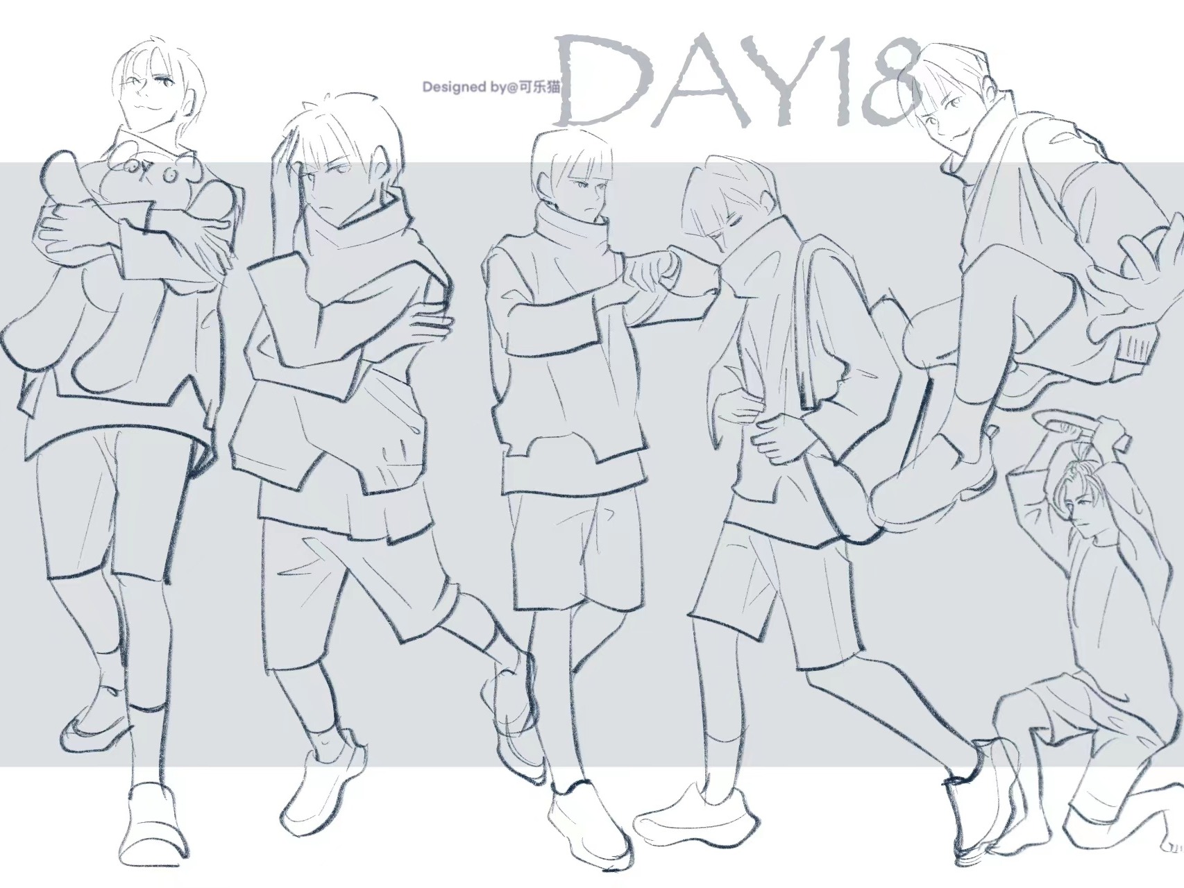 #速写60天挑战赛#Day18@速写班长_可乐猫1122-站酷ZCOOL