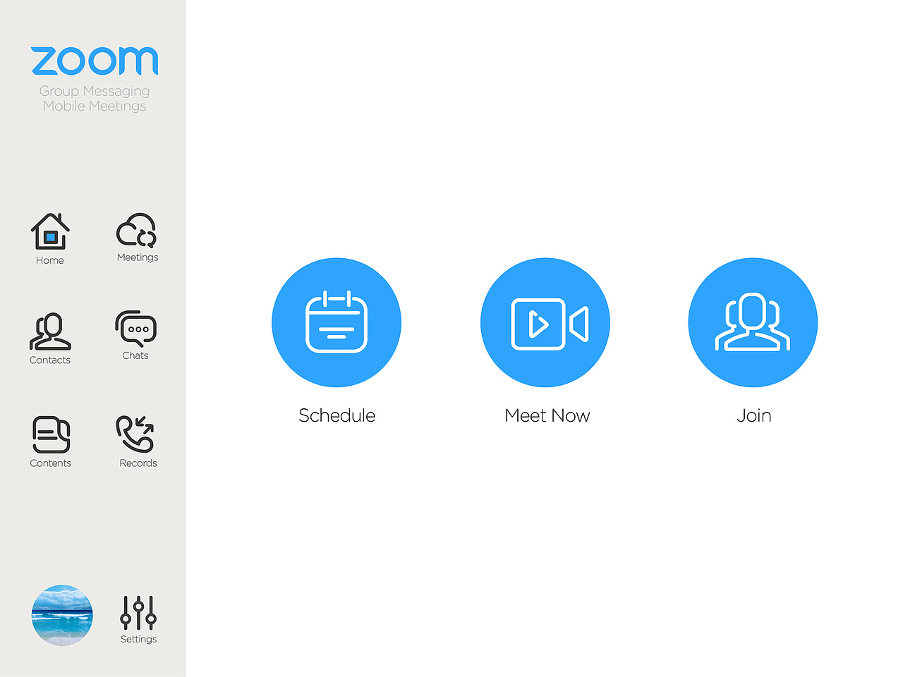 ZOOM视频会议App InterfaceI Redesign_Juha_Lee-站酷ZCOOL