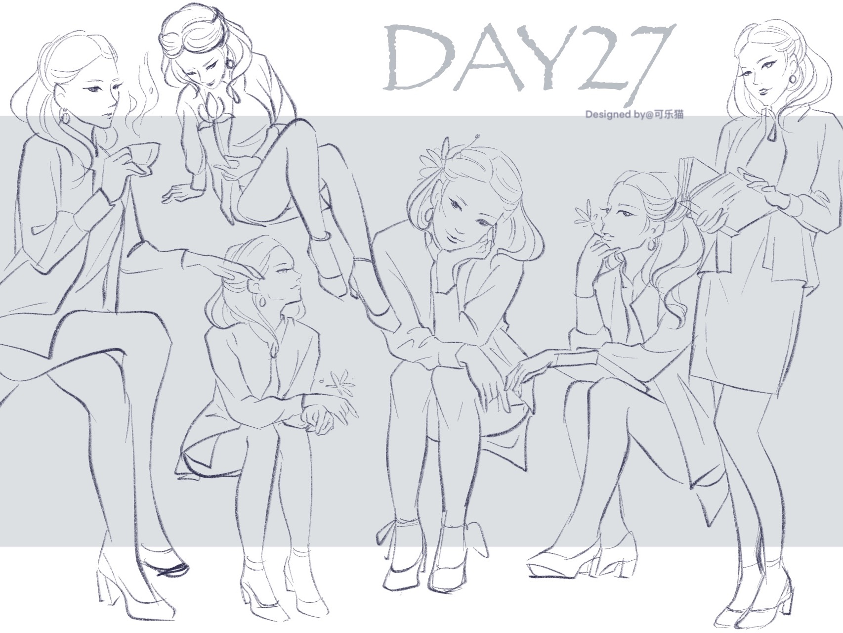 #速写60天挑战赛#Day27@速写班长_可乐猫1122-站酷ZCOOL