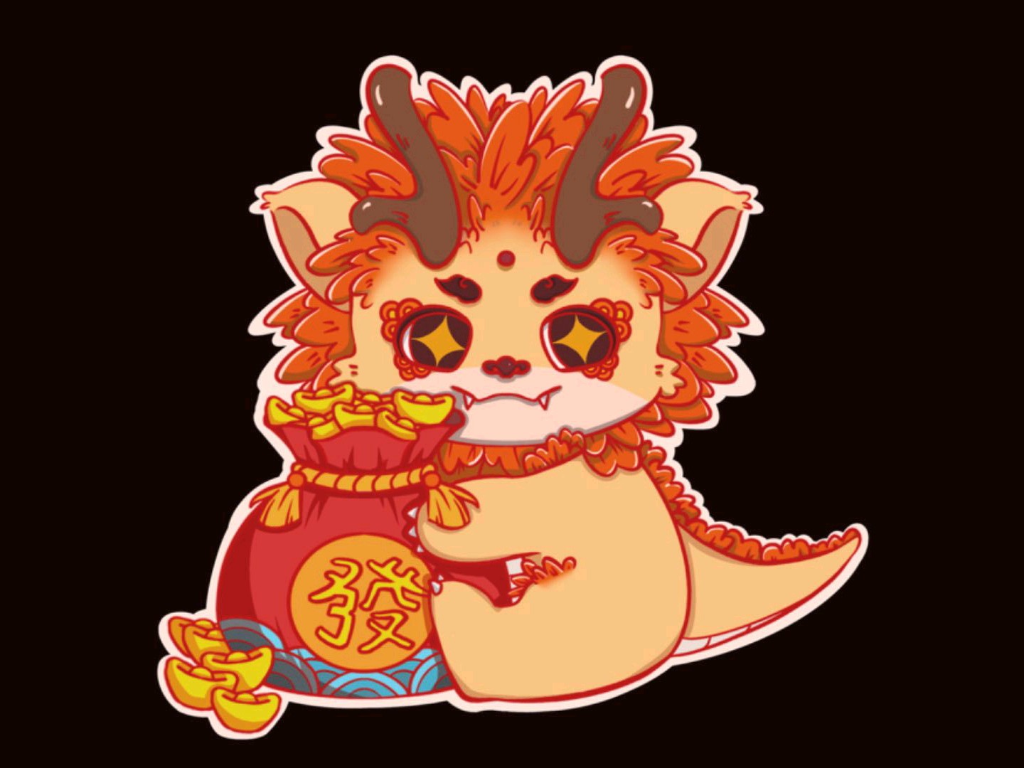 2024龙年IP卡通形象_窃蓝Blue-站酷ZCOOL